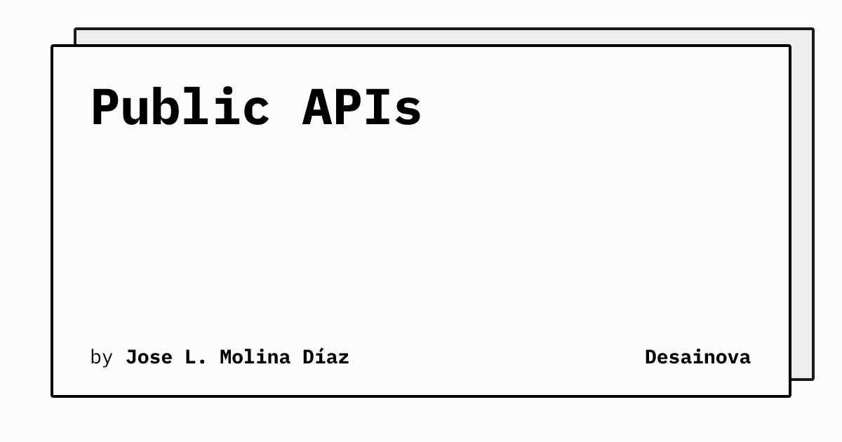 Public APIs | Desainova